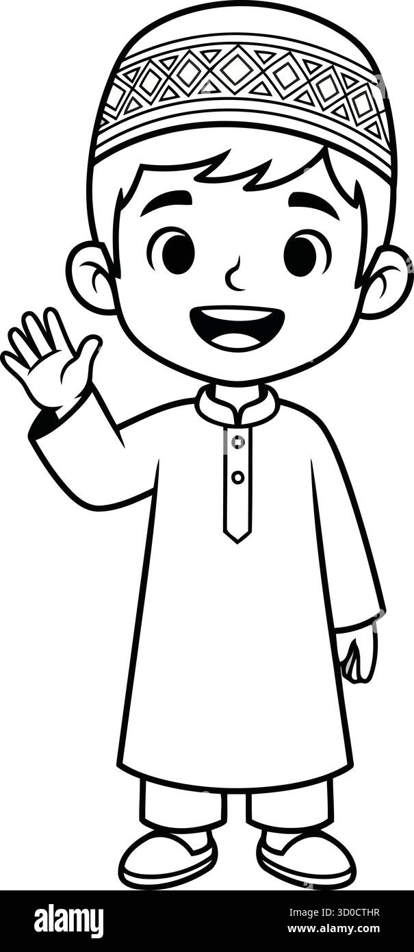 Image children in traditional Stock Vector Images - Alamy