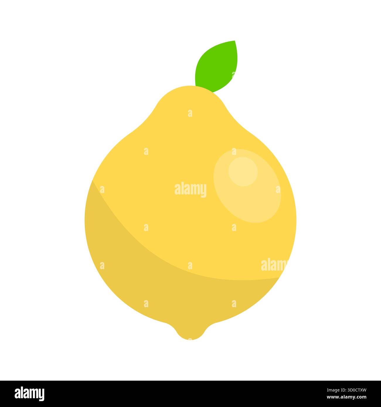 Lemon citrus icon. Yellow color fruit. Sour taste Vector element. Fresh ...