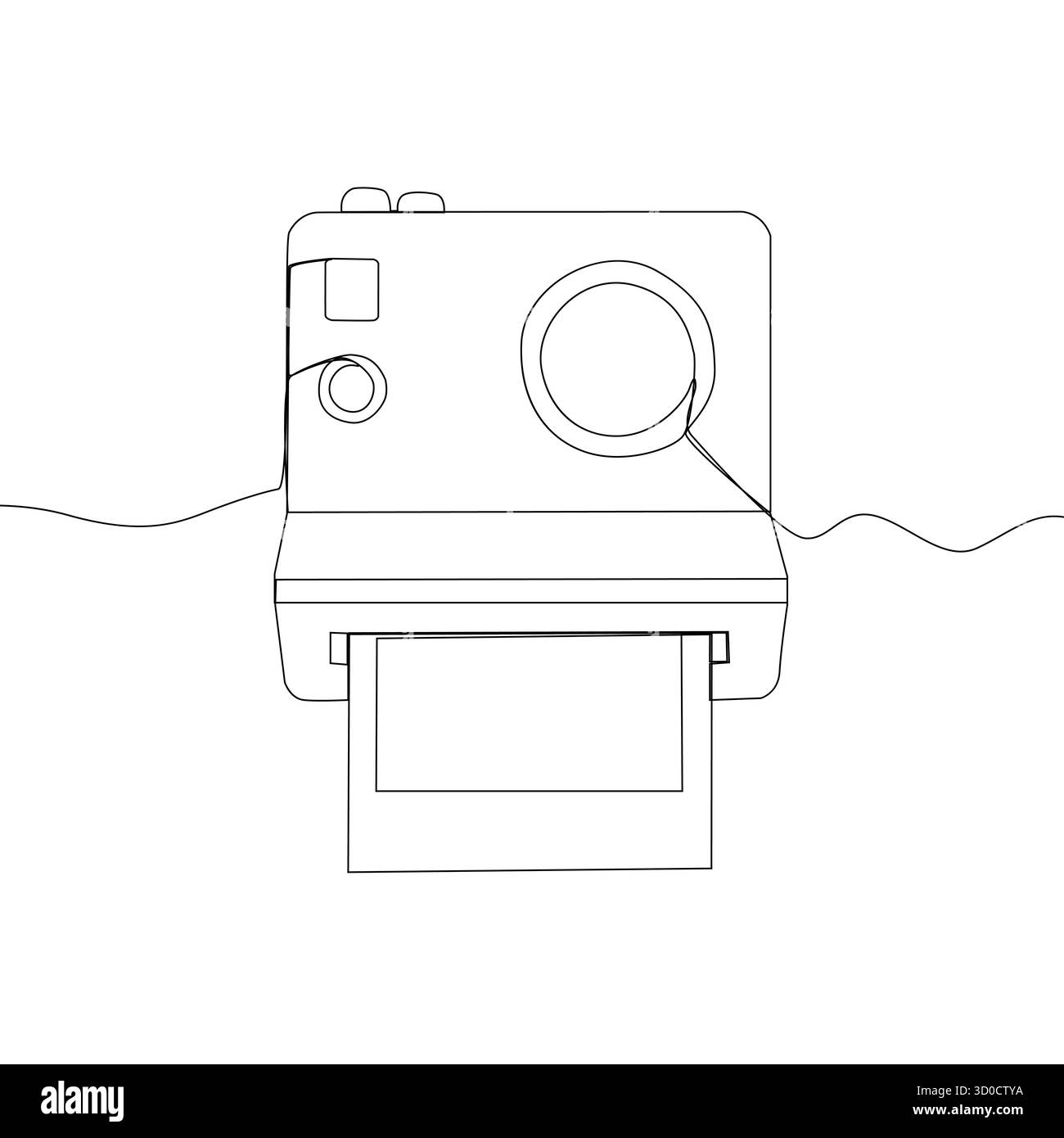 Instant camera icon. Photography equipment symbol. Photo print Vector ...