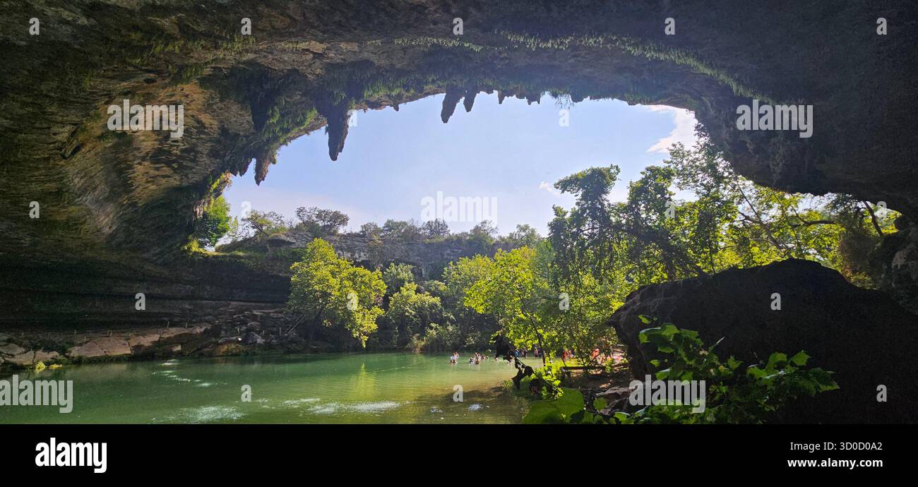 Hamilton Pool Waterfall and Collapsed Grotto in Texas Hill Country ...