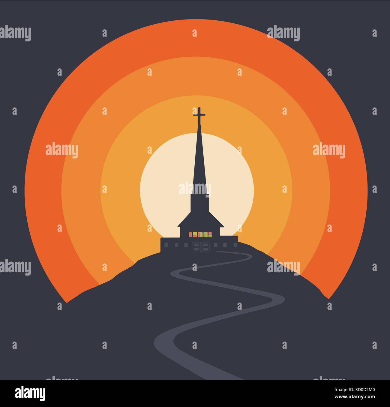 Famous christian church in Stock Vector Images - Alamy