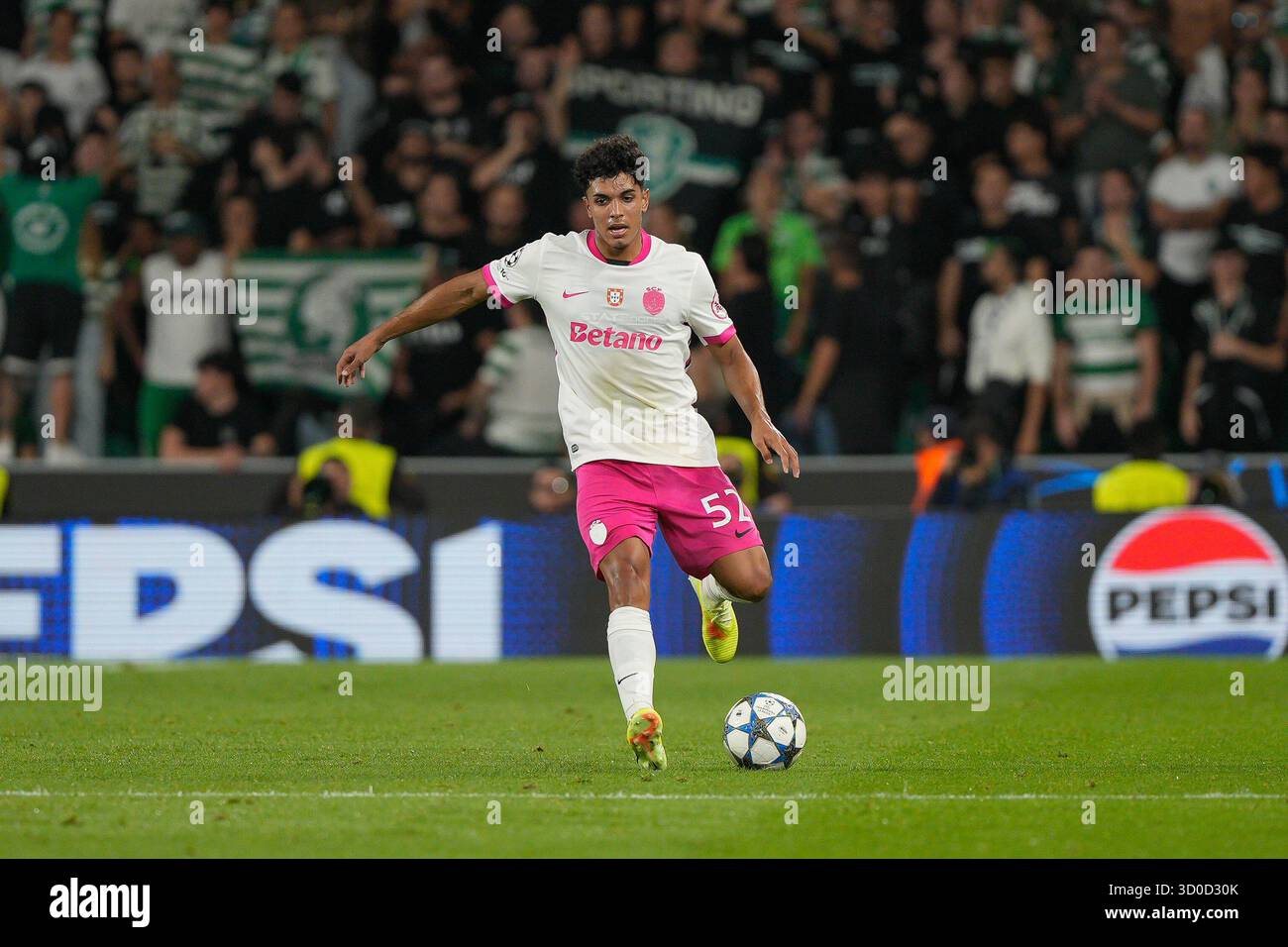 Joao Simoes of Sporting CP seen in action during UEFA Champions League ...