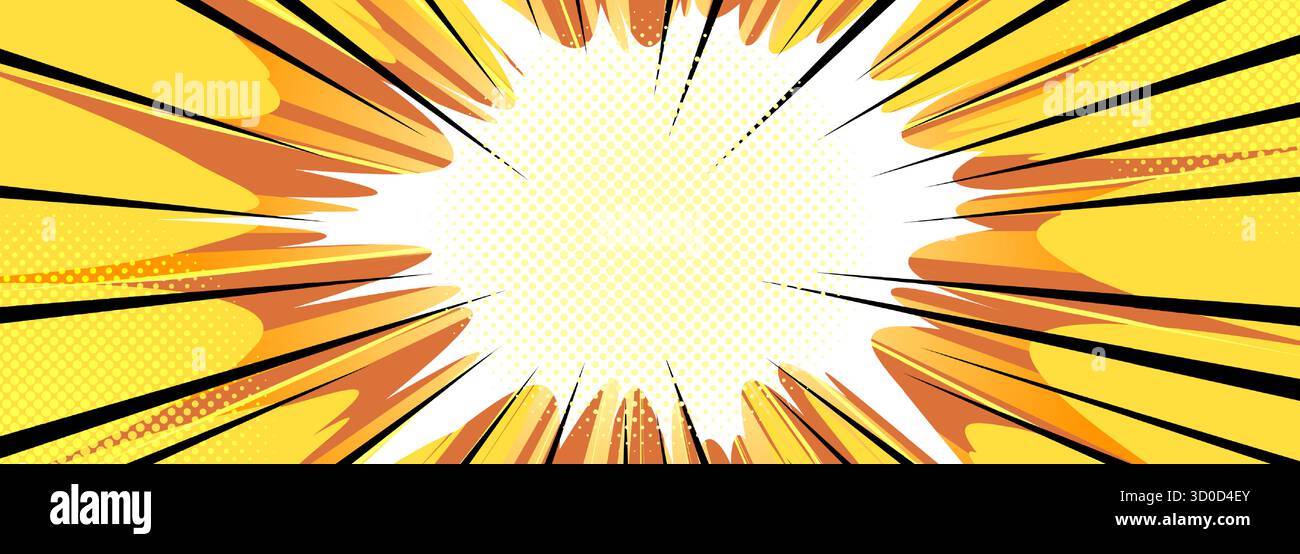 Comic explosion and boom effect. Vector cartoon illustration of ...