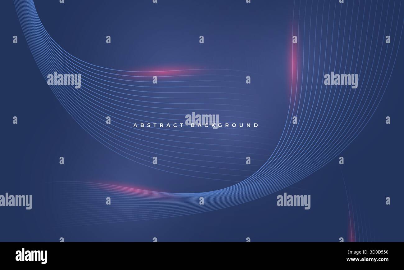 Dynamic blue wave pattern glowing Stock Vector Images - Alamy