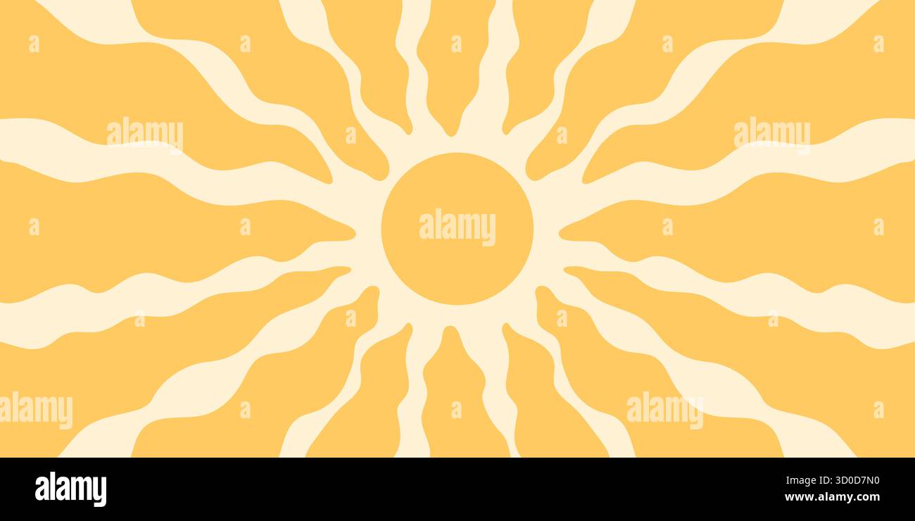 Funky comic yellow sun Stock Vector Images - Alamy