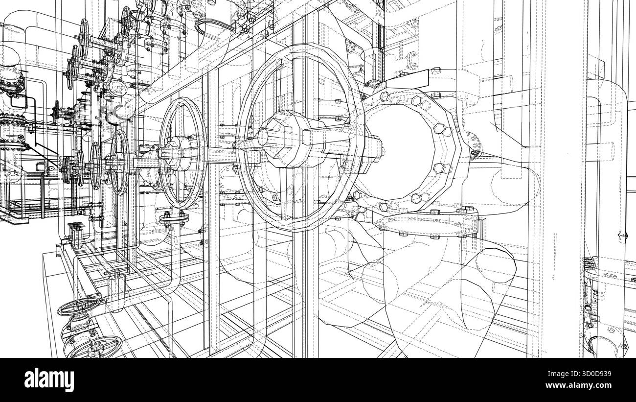 Complex industrial pipe network hi-res stock photography and images - Alamy