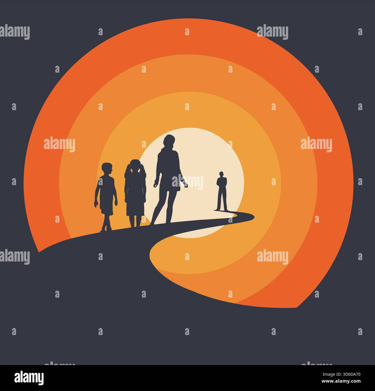 Family new building Stock Vector Images - Alamy