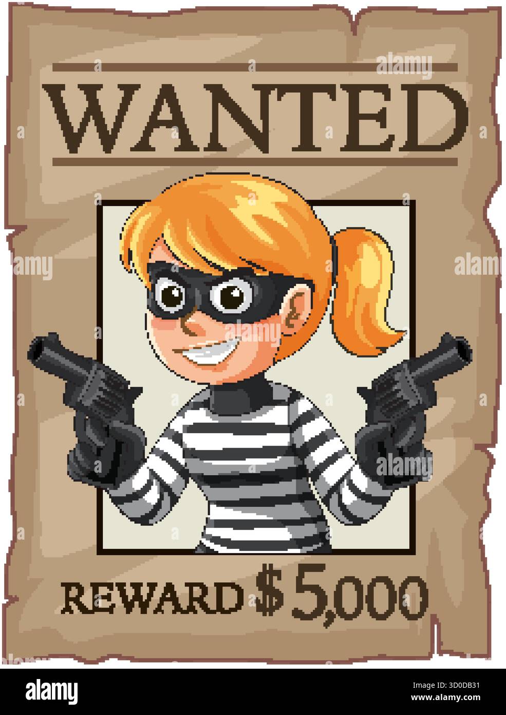 Wanted poster reward guns hi-res stock photography and images - Alamy