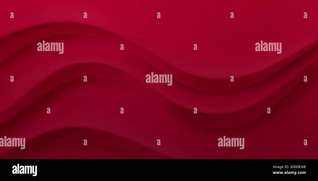 Dark red wavy background with smooth, flowing curves and subtle shading ...