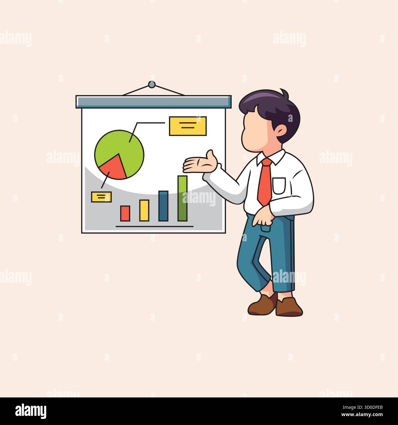 Professional showcasing data analysis Stock Vector Images - Alamy