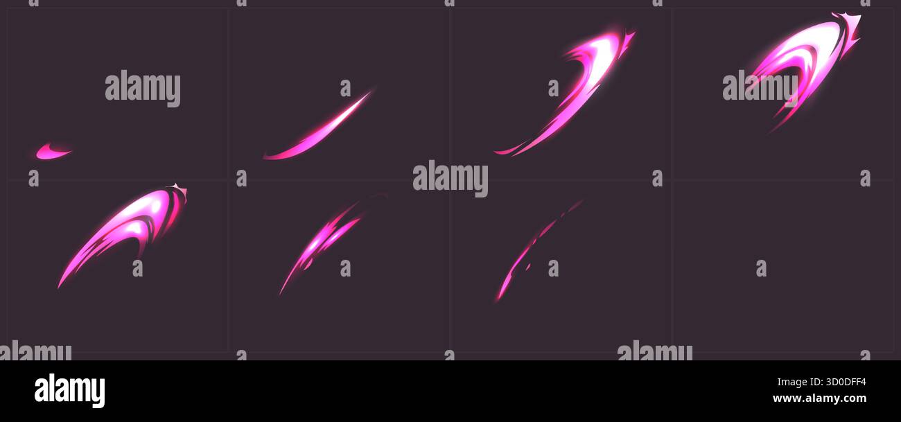 Sword attack effects animation Stock Vector Images - Alamy