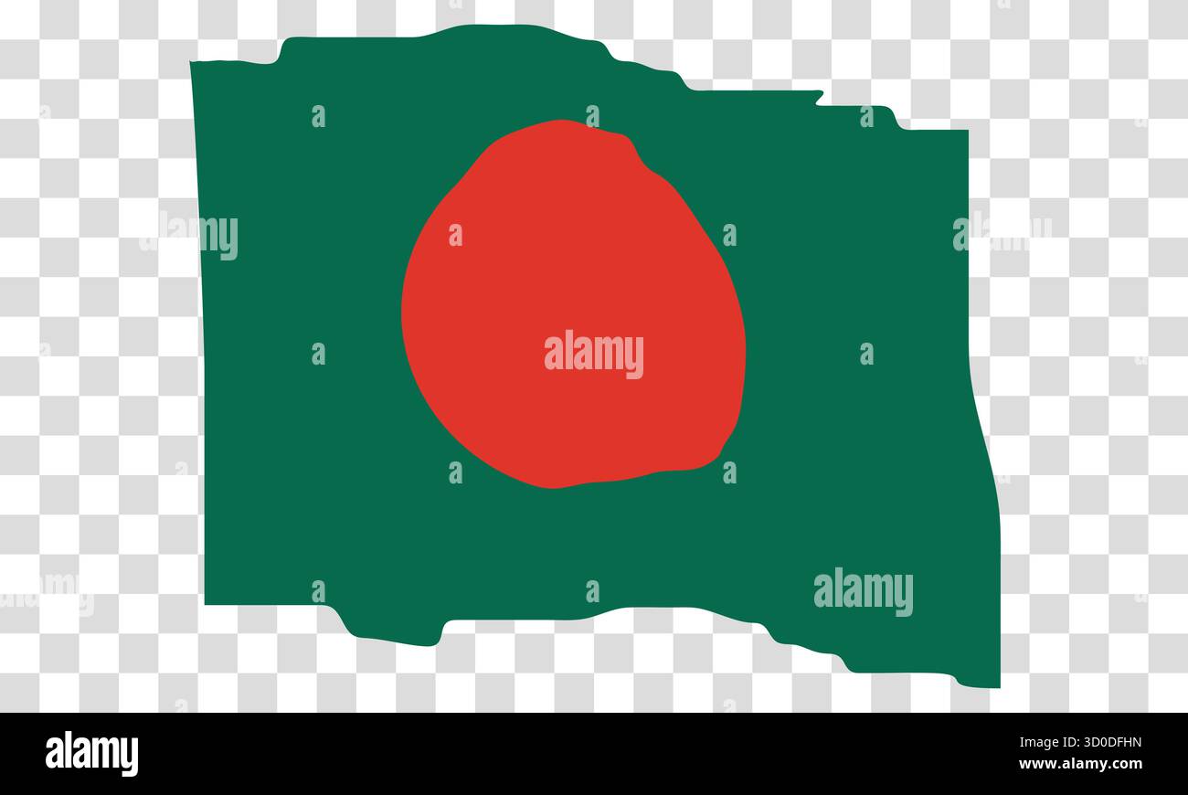 Waving Flag of Bangladesh. Bangladeshi national symbol in official ...