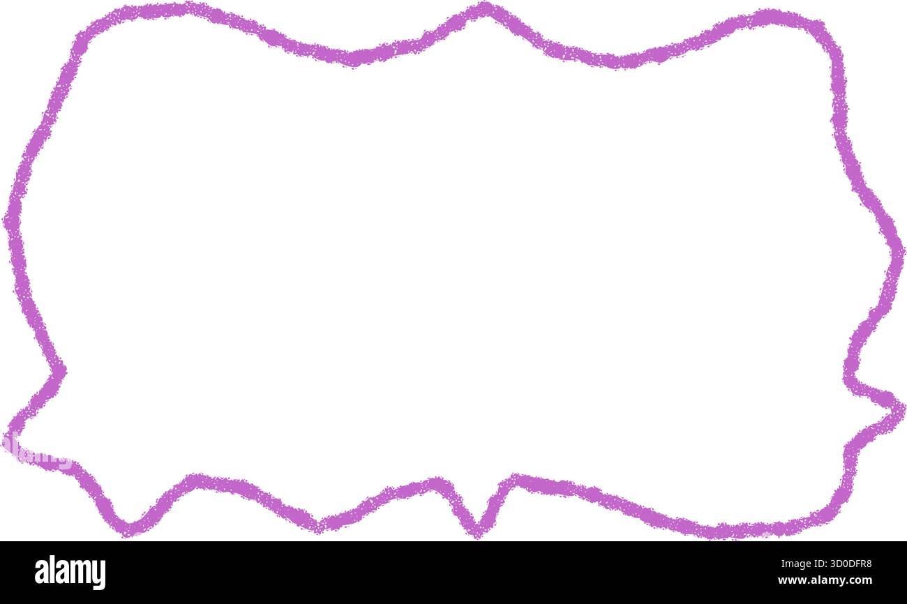 Hand drawn crayon wavy Cut Out Stock Images & Pictures - Alamy