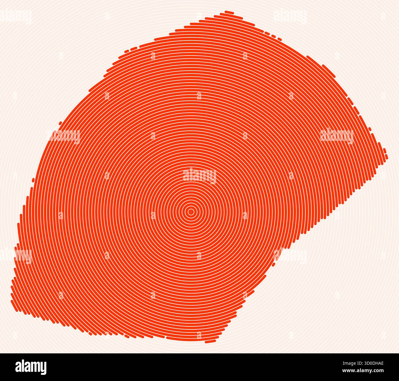 Monaco shape rings. Country map formed by stacked circles. Monaco ...