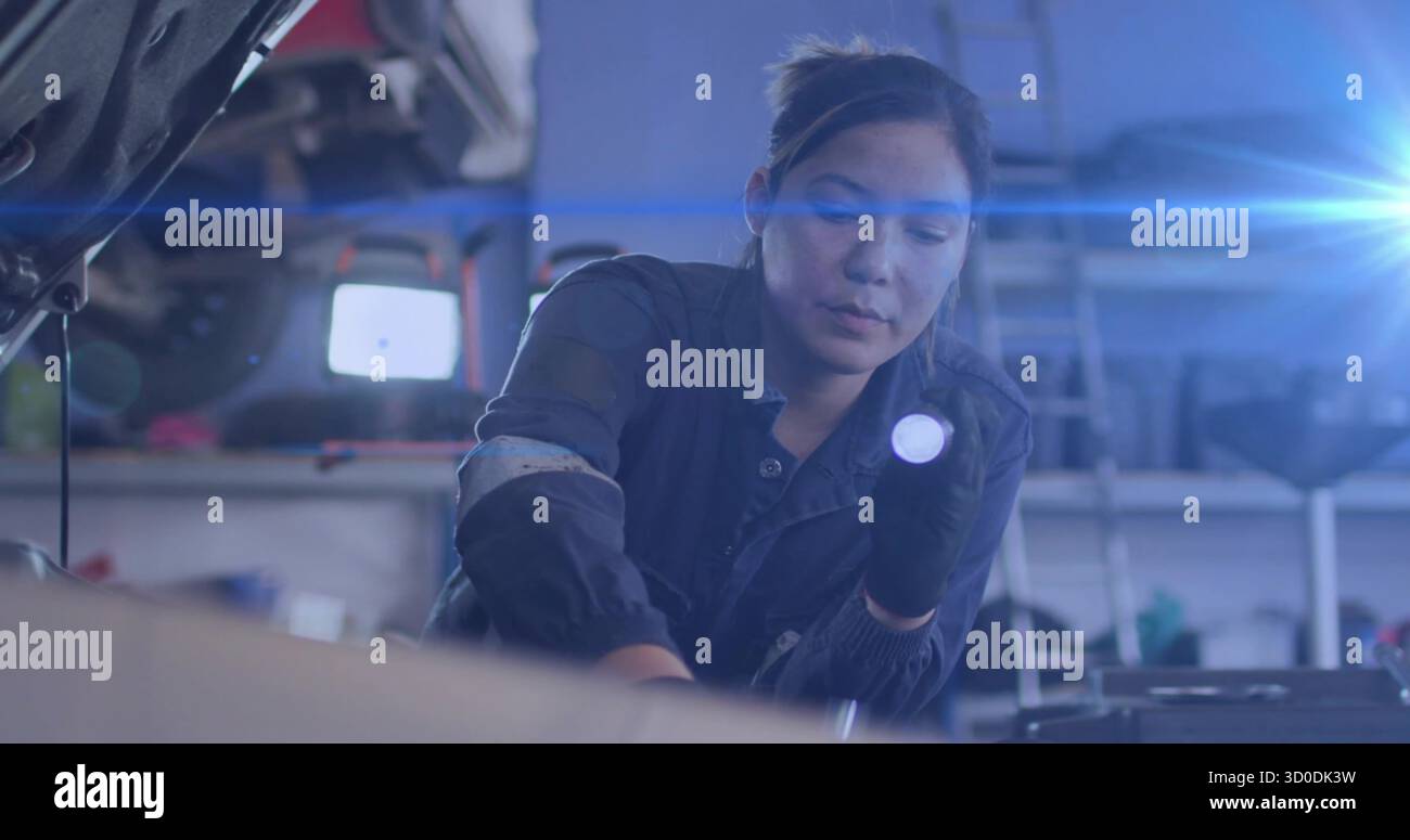 Mechanic examining engine components hi-res stock photography and ...