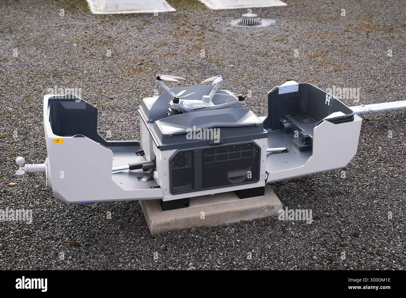 A drone during a demonstration of the Metropolitan Police's new Drone ...