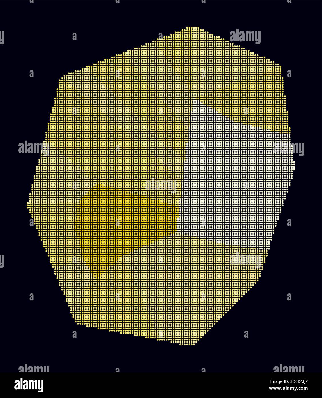 Nauru dotted map. Digital style map of the country on a dark background ...