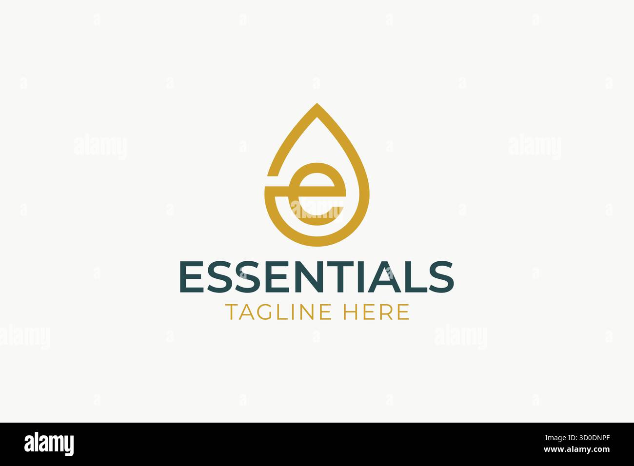 Letter E and Water Drip Logo Concept Modern Minimalist Business Essence ...