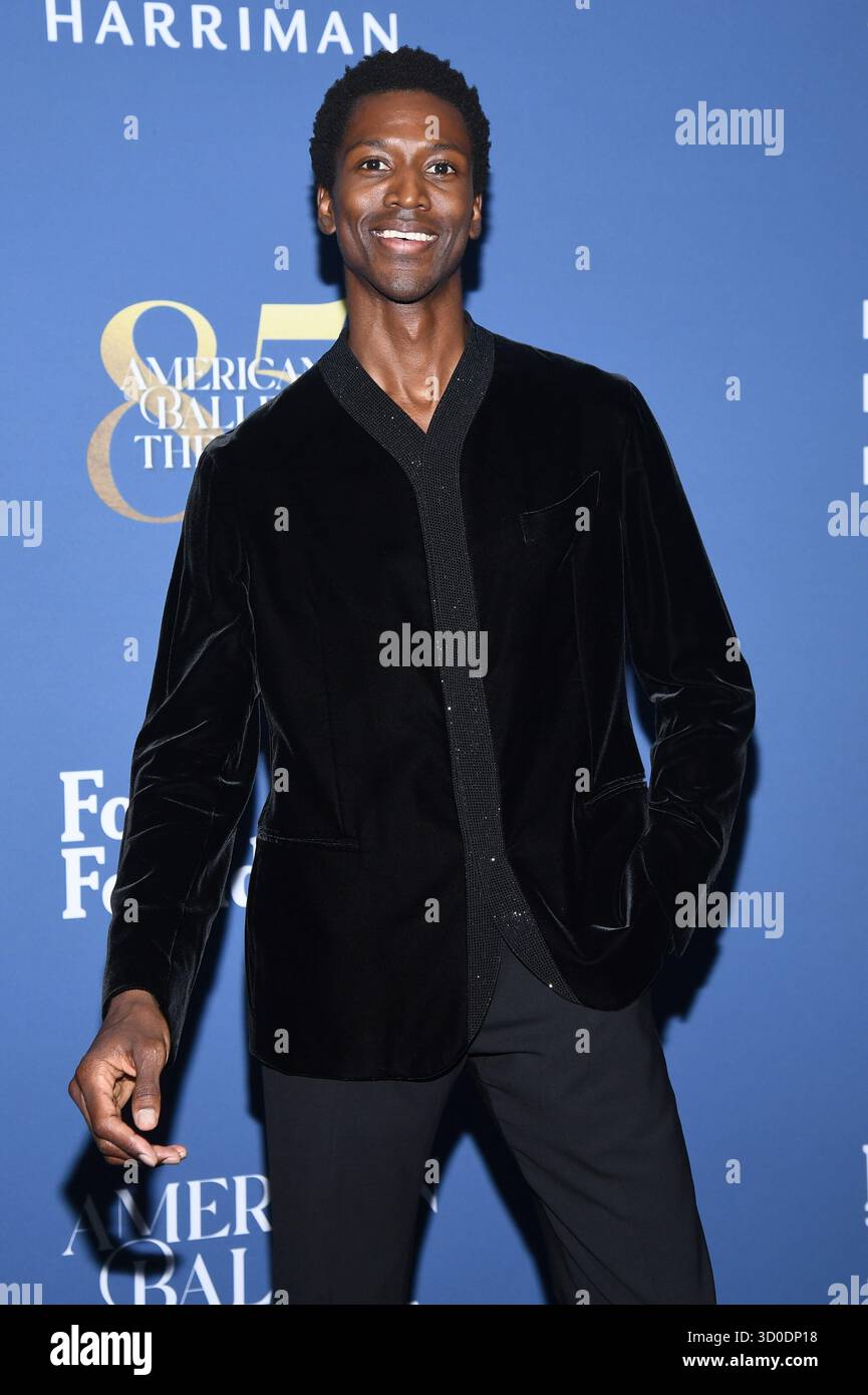 New York, USA. 22nd Oct, 2025. Dancer Calvin Royal III attends the ...