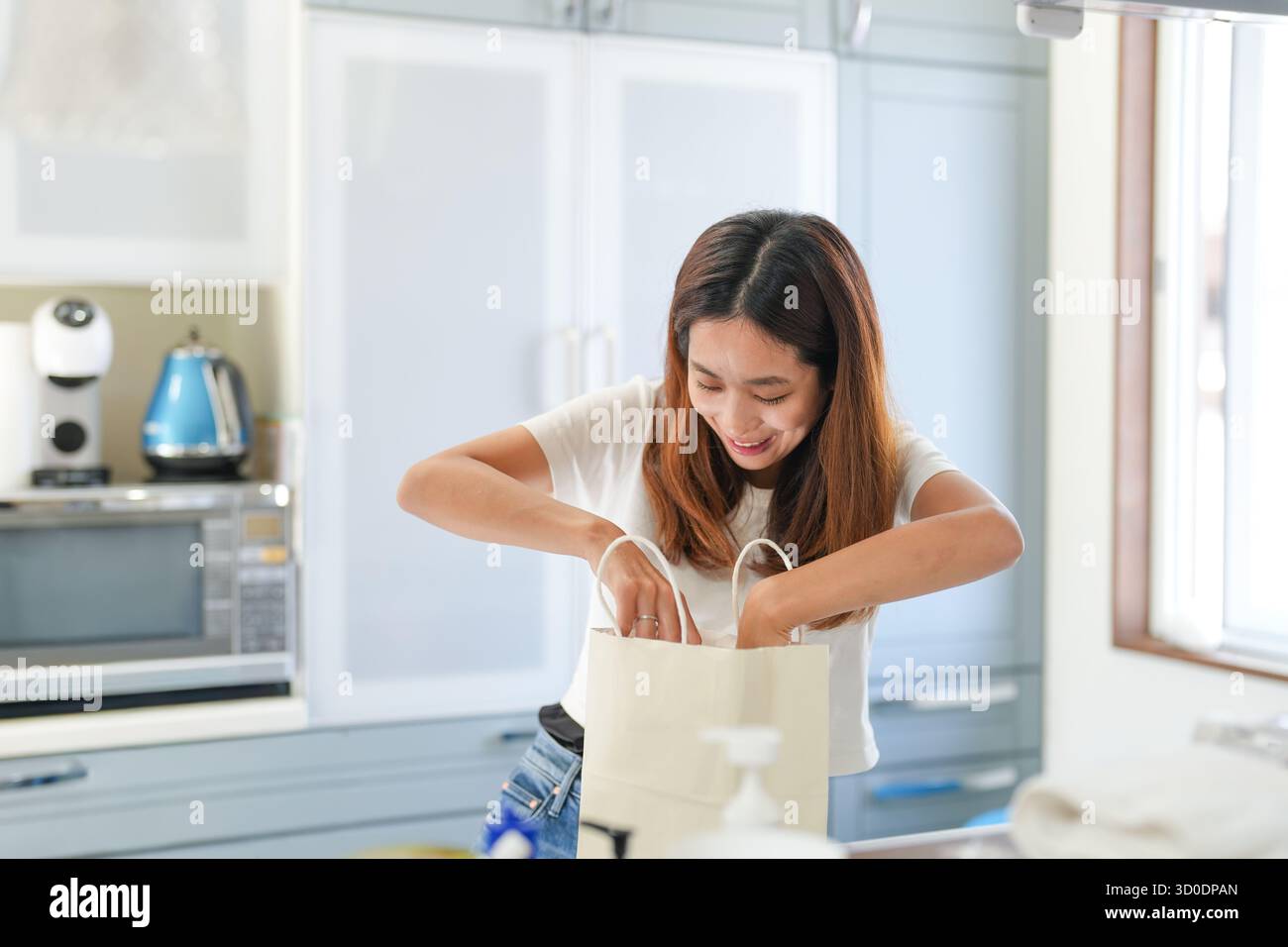 Chef opening oven preparing bake hi-res stock photography and images ...
