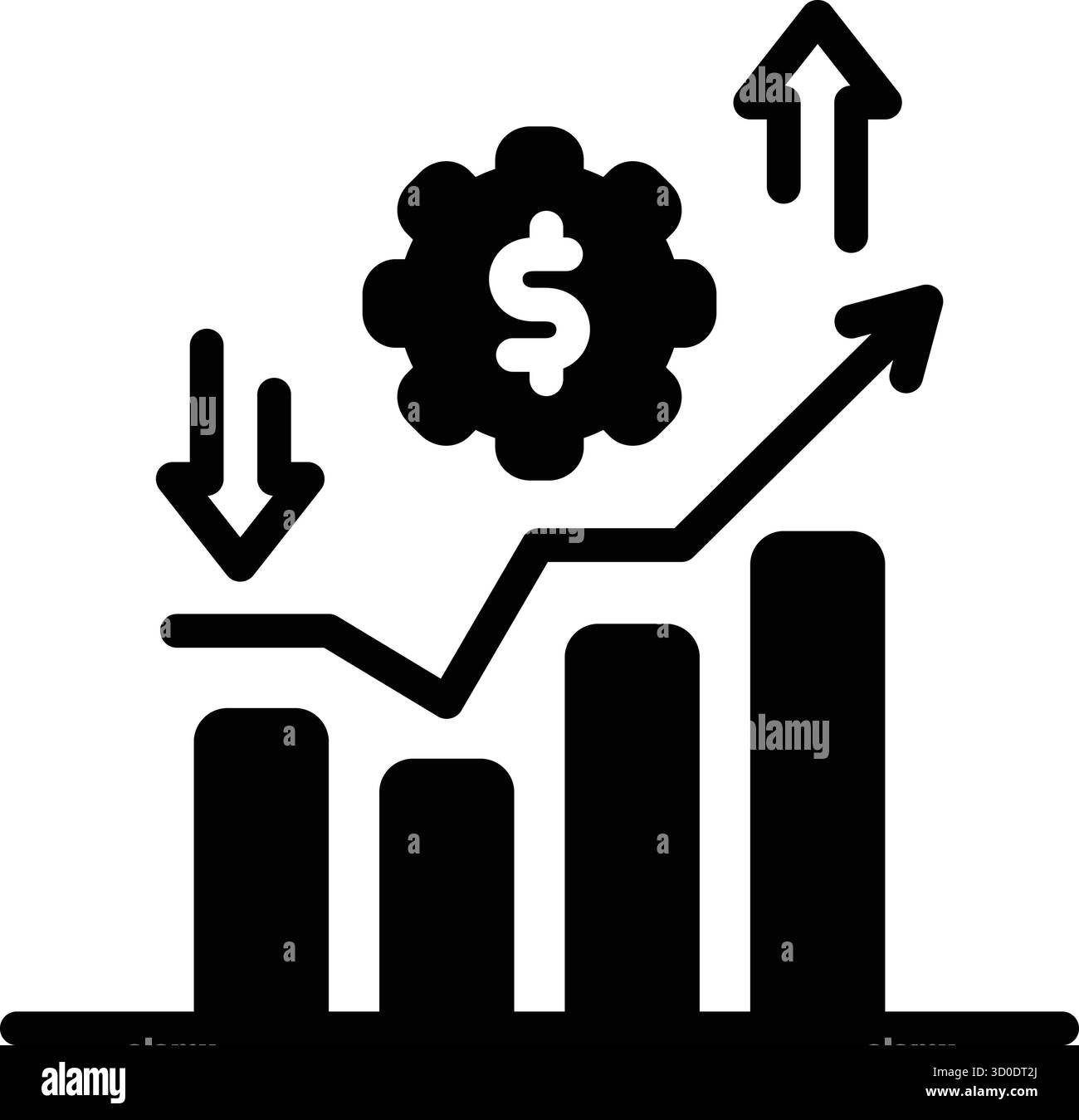 Economic development vector vectors Black and White Stock Photos ...