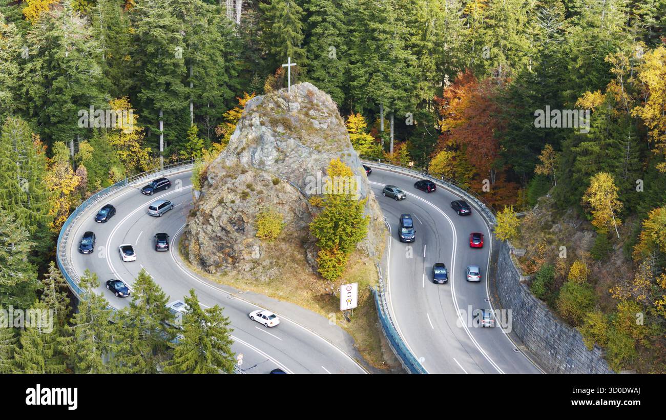 Kreuzfelsenkurve, Bundesstrasse 31. The most spectacular curve in the ...