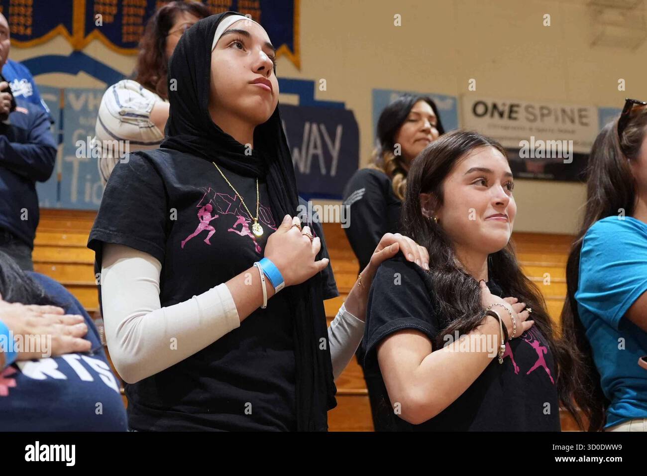 Jurupa Valley players Hadeel Hazameh (left) and Alyssa McPherson, who filed a lawsuit against ...