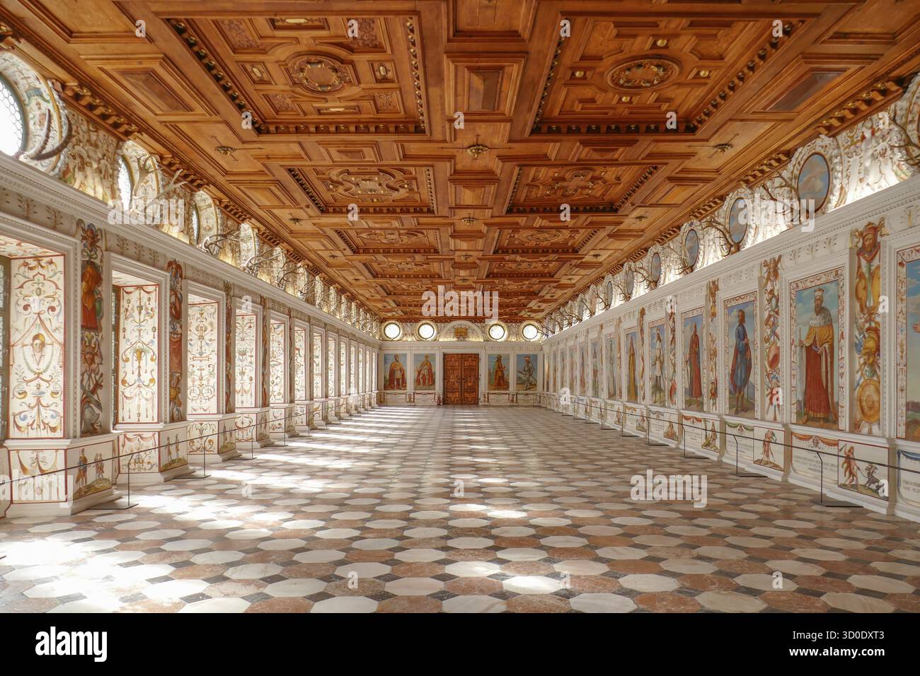 Spanish Hall, interior view, Ambras Castle, Innsbruck, Tyrol, Austria ...