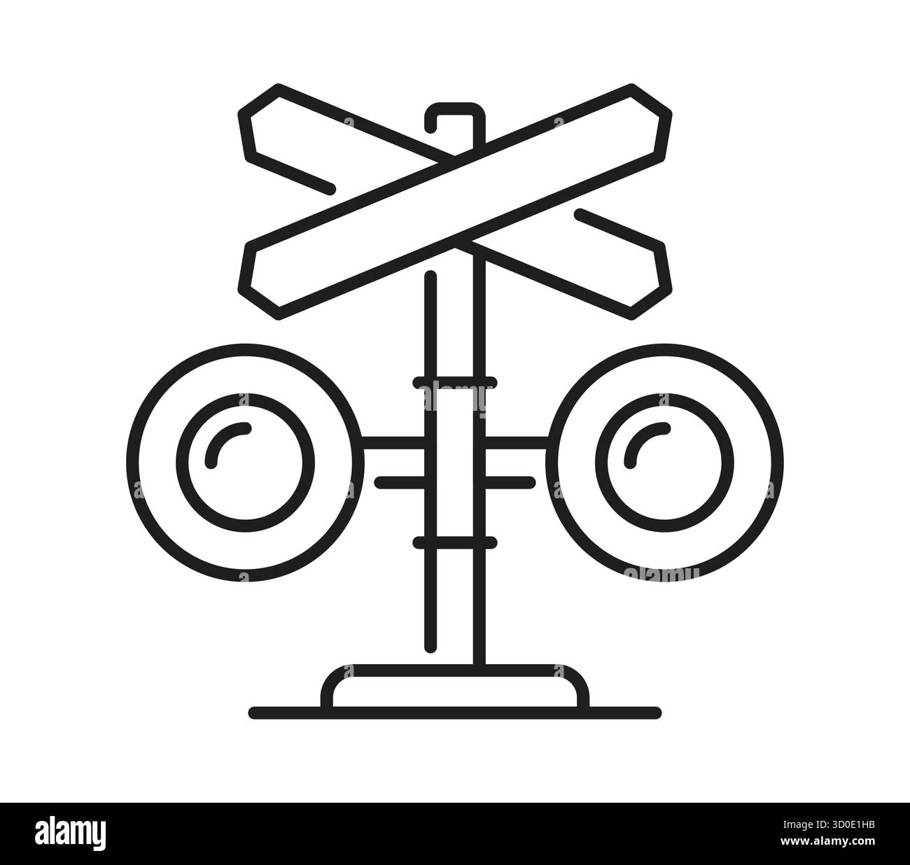 Traffic sign tram crossing Black and White Stock Photos & Images - Alamy