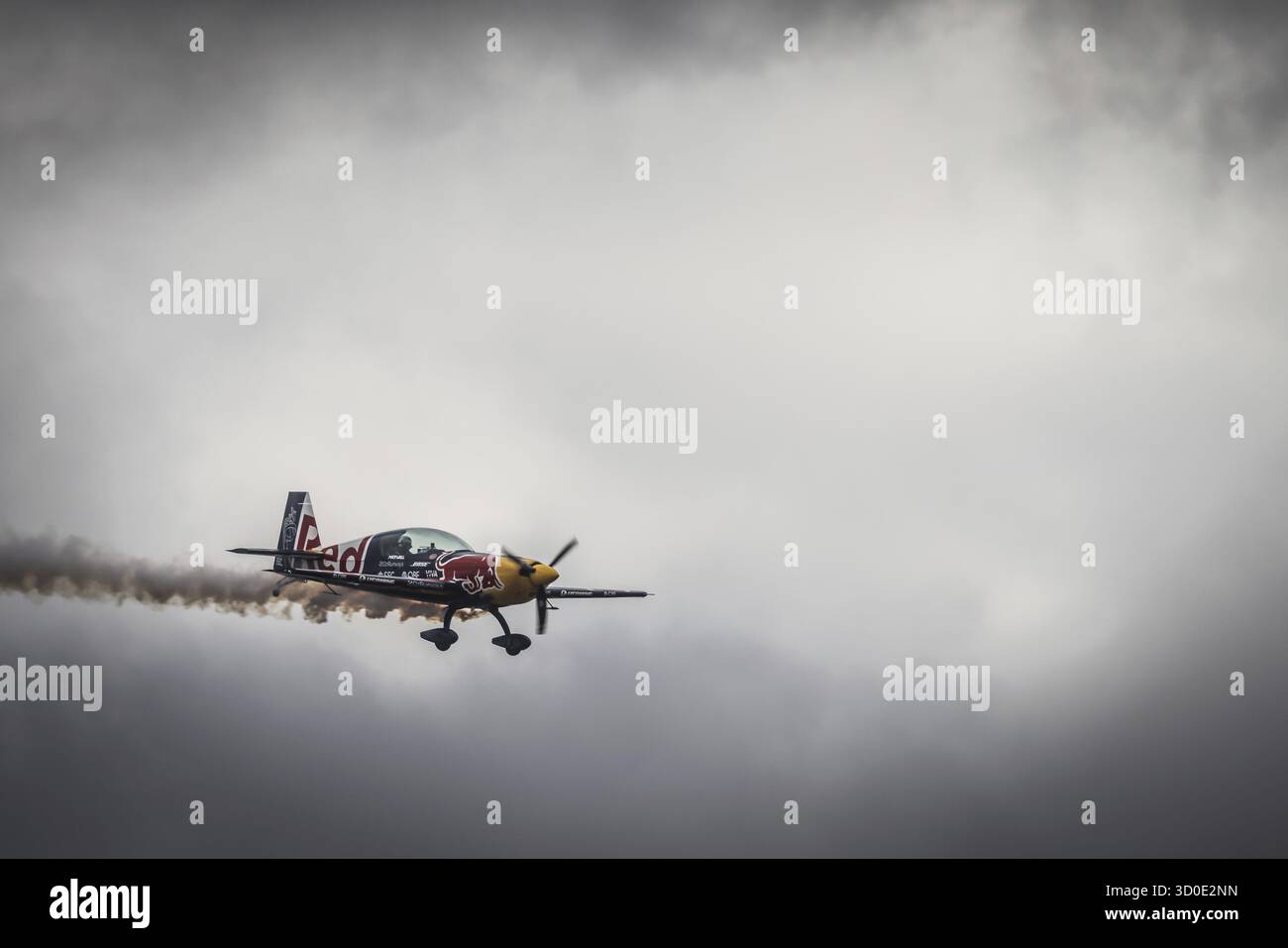 MELBOURNE, AUSTRALIA - MARCH 29: Emma McDonald performs aerobatics in a ...