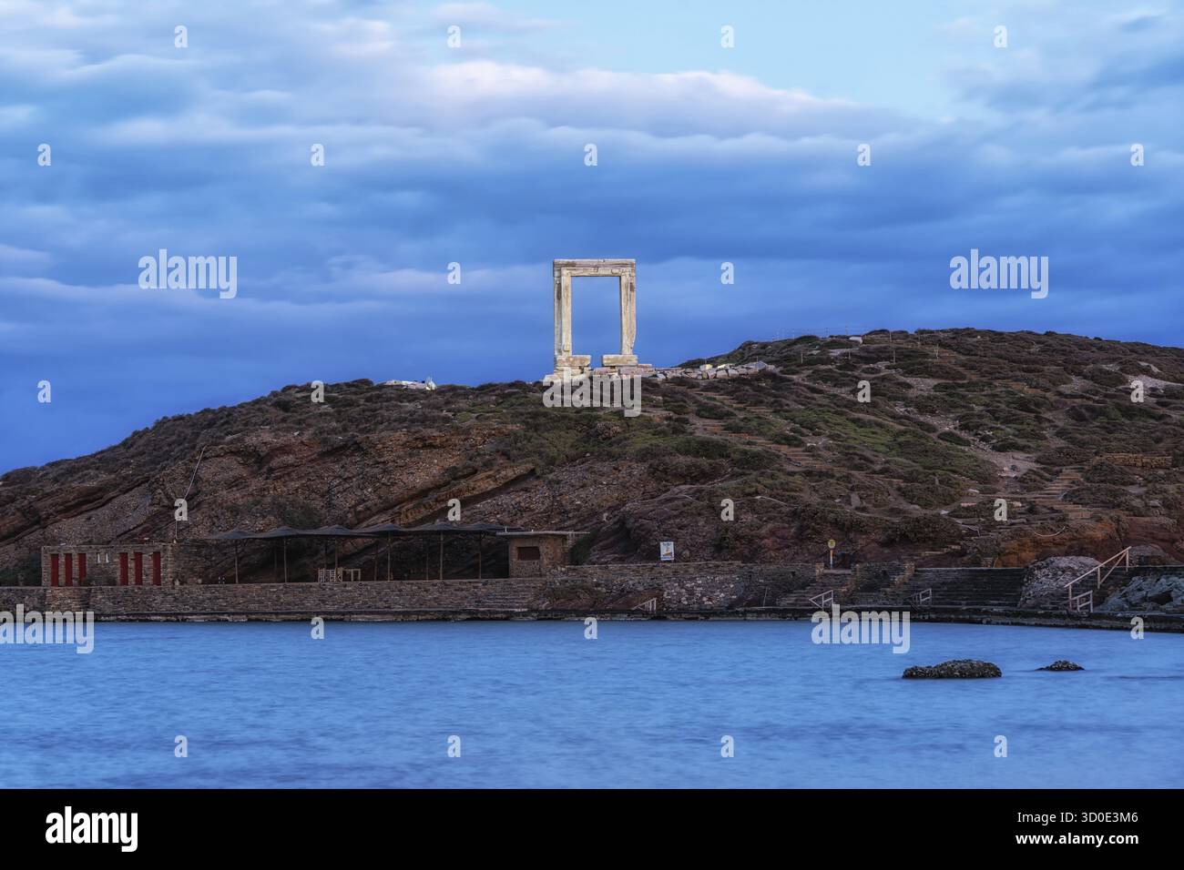 Naxos Temple of Apollo captured during sunrise hours. Famous iconic ...