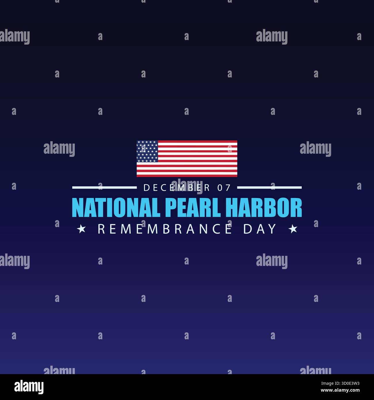 Remembering Pearl Harbor on December 7th Stock Vector Image & Art - Alamy