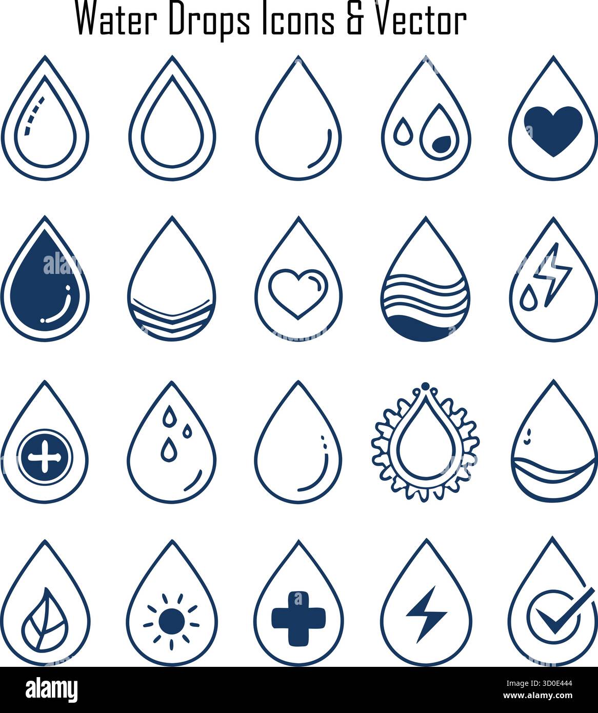 Water drops splash photography Stock Vector Images - Alamy