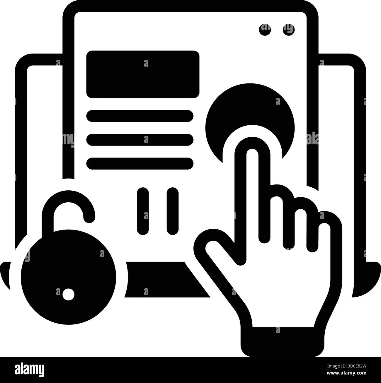 Easy to get access Stock Vector Images - Alamy