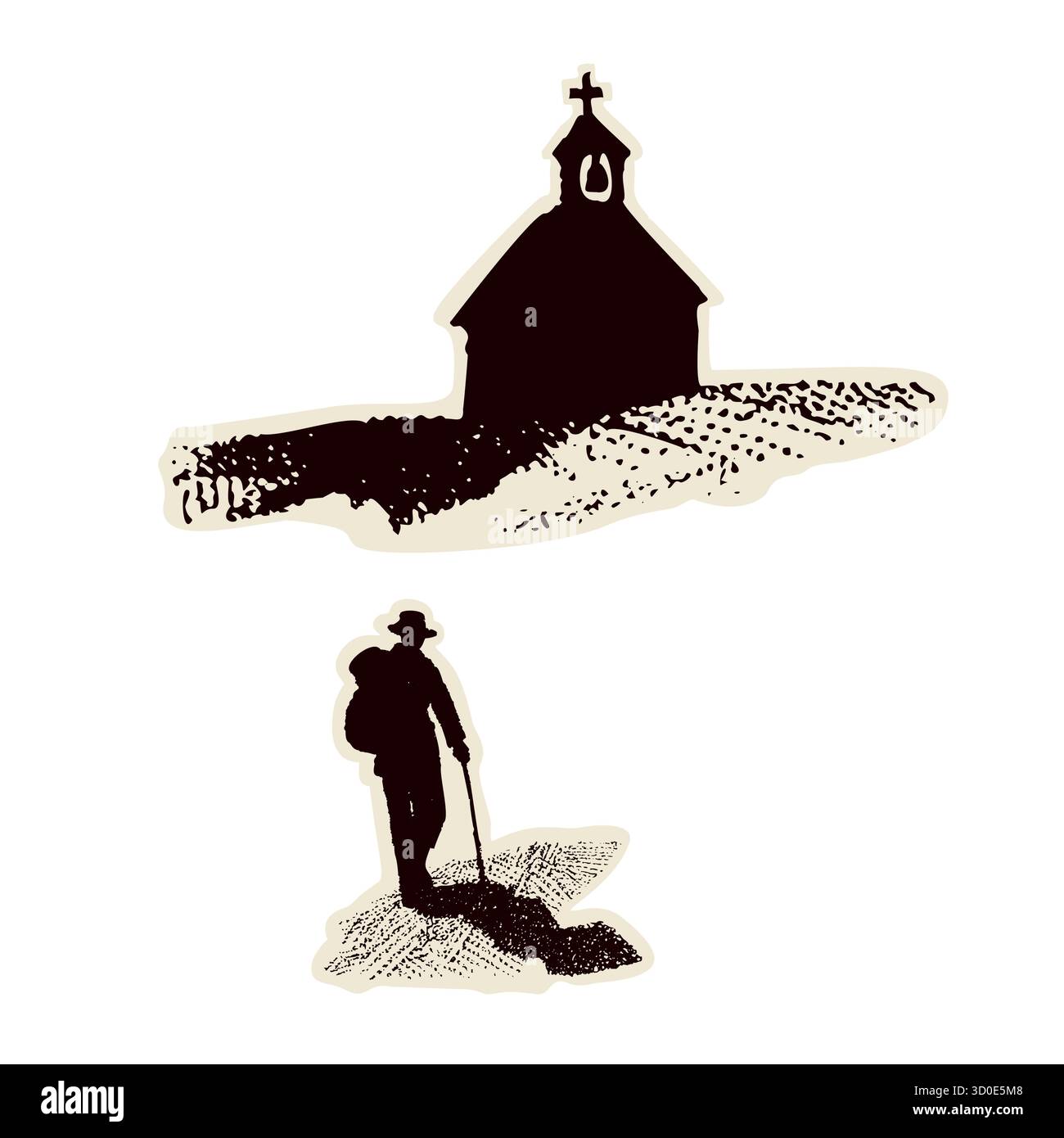 Chapel of man Stock Vector Images - Alamy