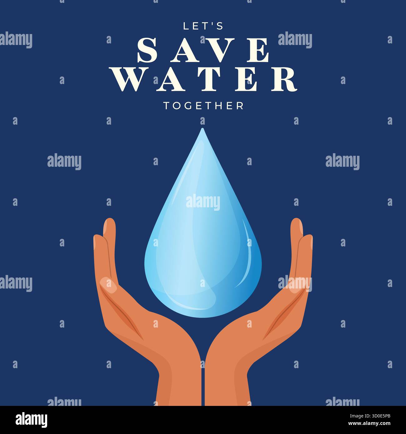 Save water poster hands Stock Vector Images - Alamy