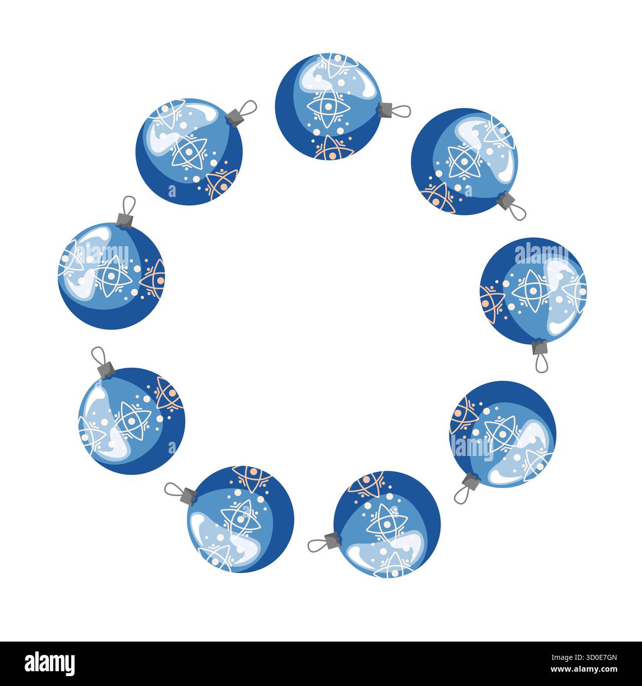 Xmas wreath in cartoon Cut Out Stock Images & Pictures - Alamy