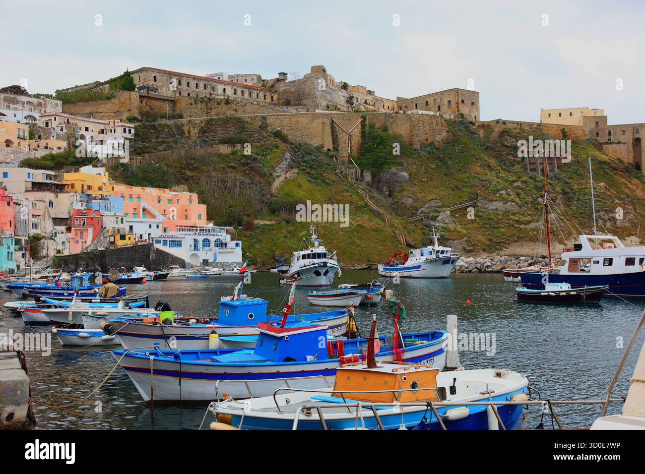 Palazzo Reale, 16th-century castle, Port of Procida, Marina Grande ...