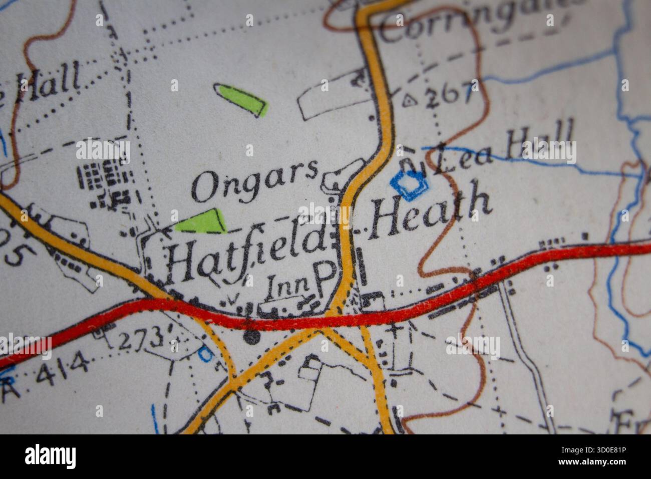 Hatfield Heath - United Kingdom colour atlas old fashioned vintage ...