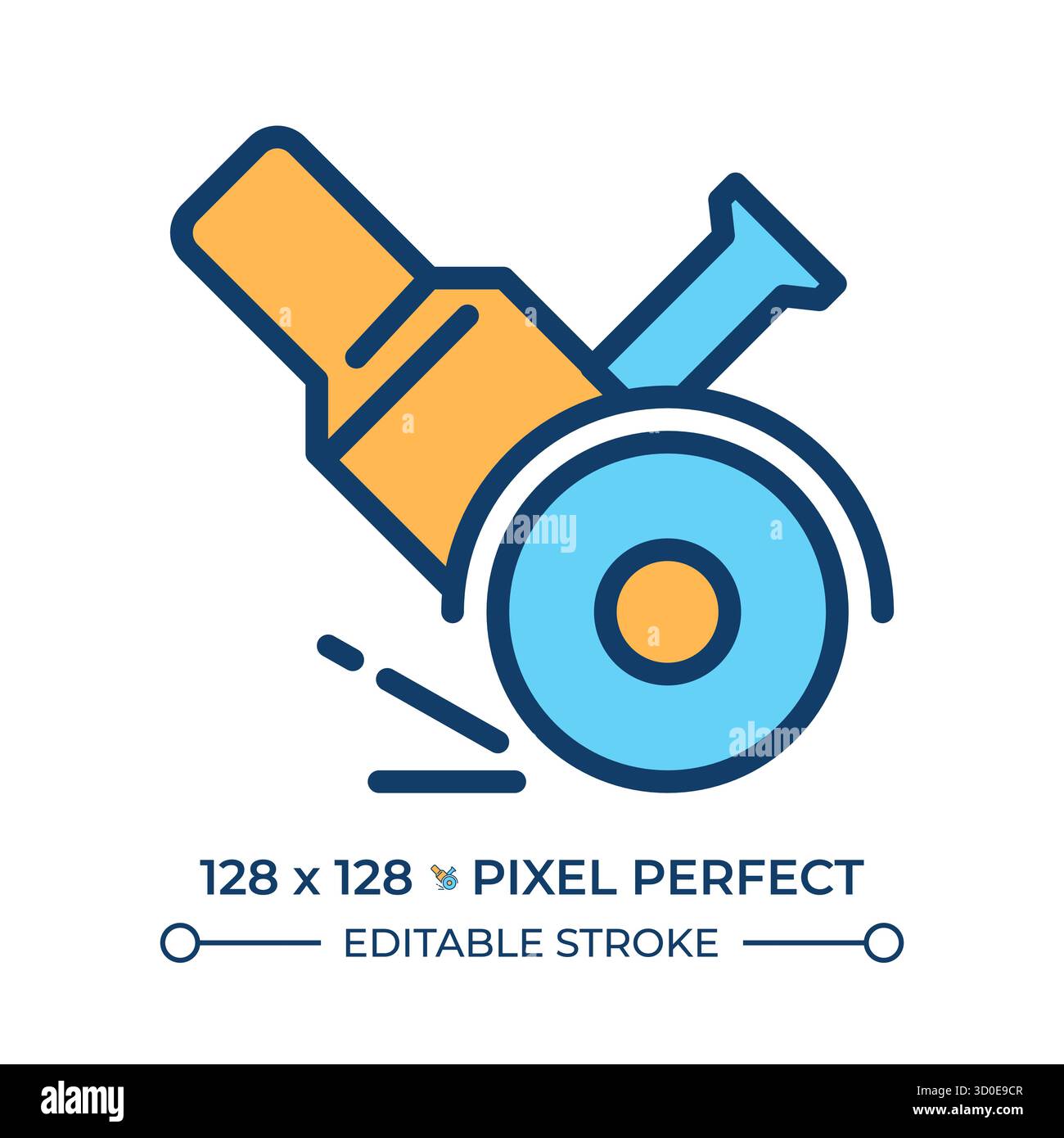 Grinding line color icon Cut Out Stock Images & Pictures - Alamy