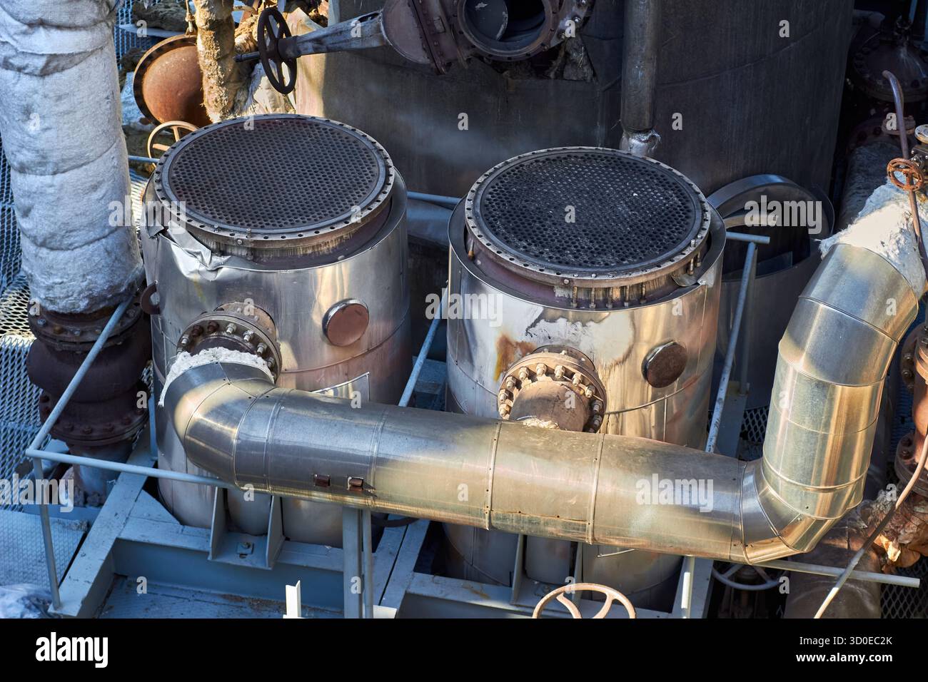 Industrial two section heat exchangers or boiler tubes bundle and ...