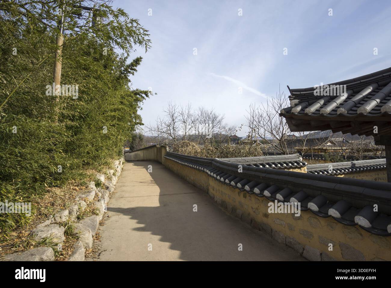 Gyeongju gyodong narrow alleyways. Gyodong is a small traditional folk ...