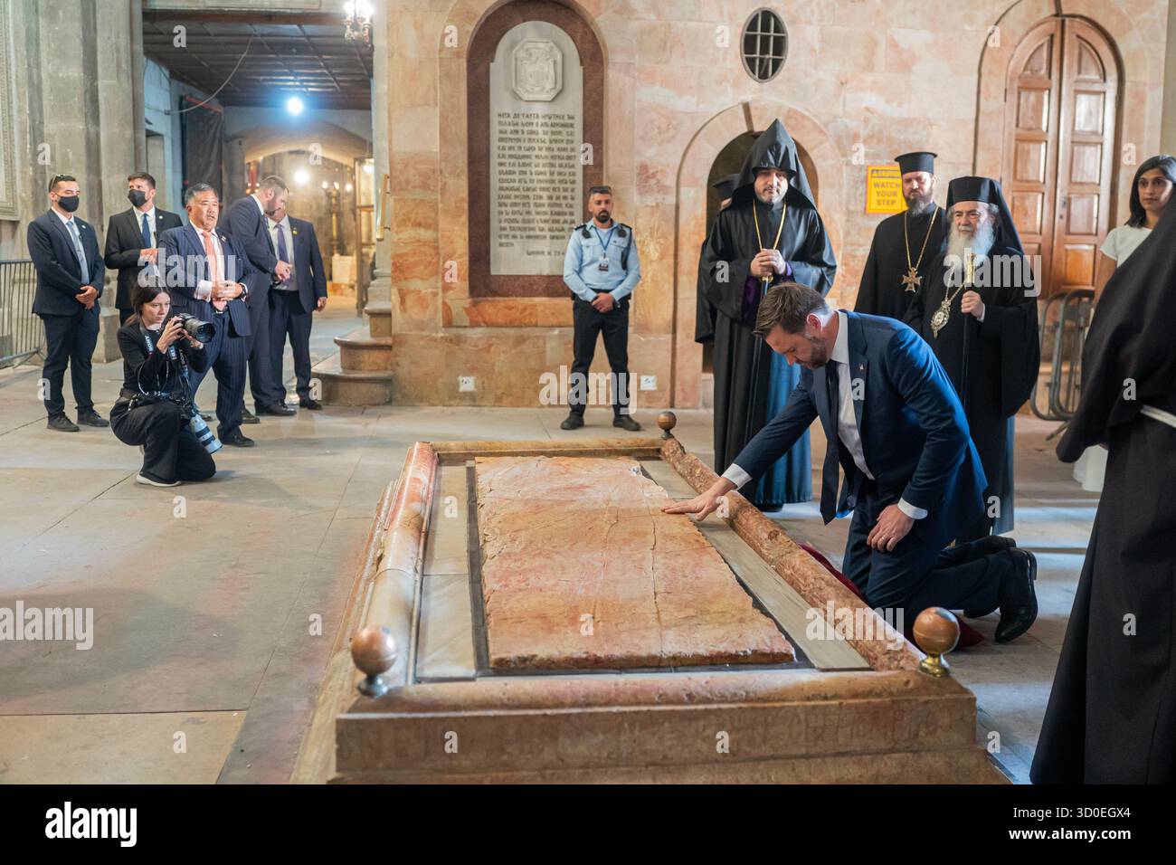 U.S. Vice President JD Vance tours The Church of the Holy Sepulchre in ...