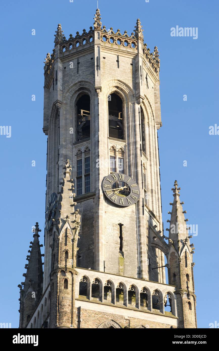 The Belfry Tower of Bruges, or Belfort is a medieval bell tower used ...