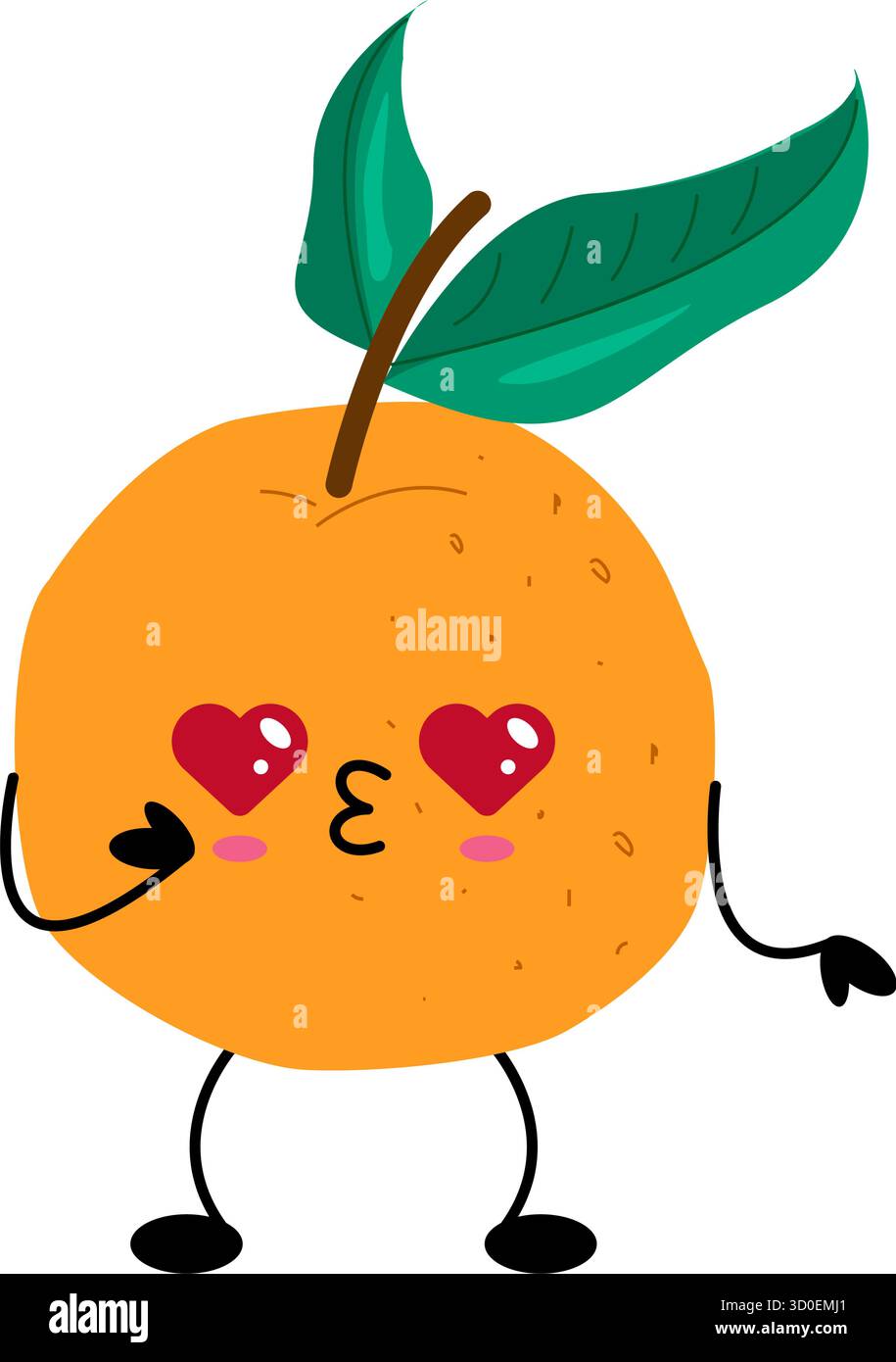 Adorable smiling face heart eyes Cut Out Stock Images & Pictures - Alamy