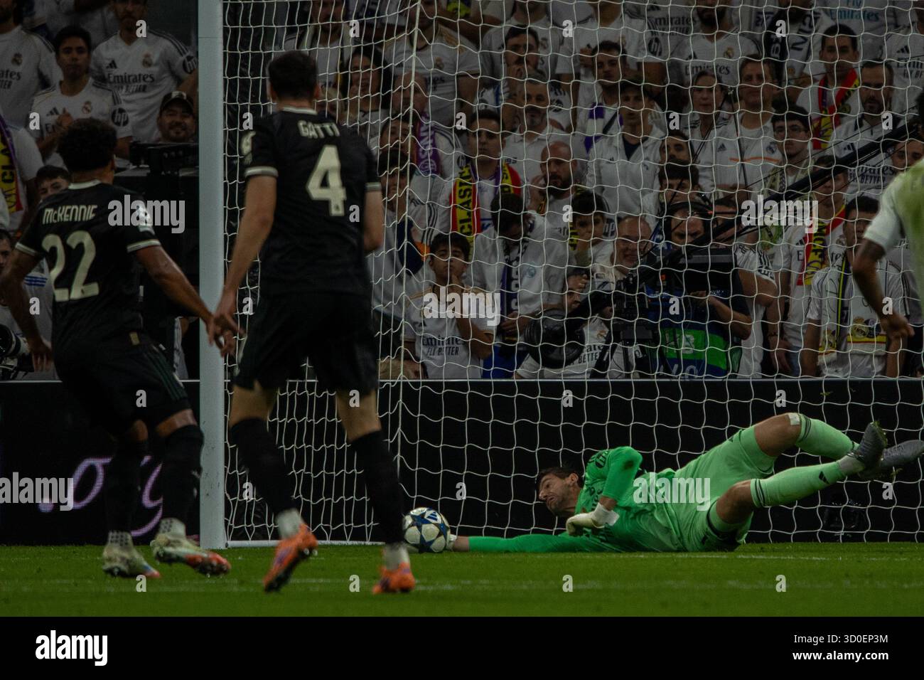 Thibaut Courtois Real Madrid in action during the UEFA Champions League ...