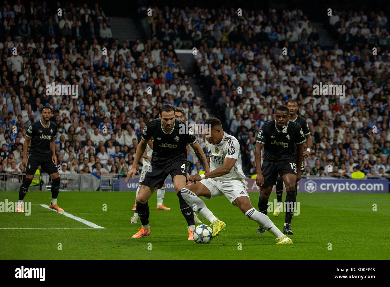 Kylian Mbappé, Real Madrid in action during the UEFA Champions League ...