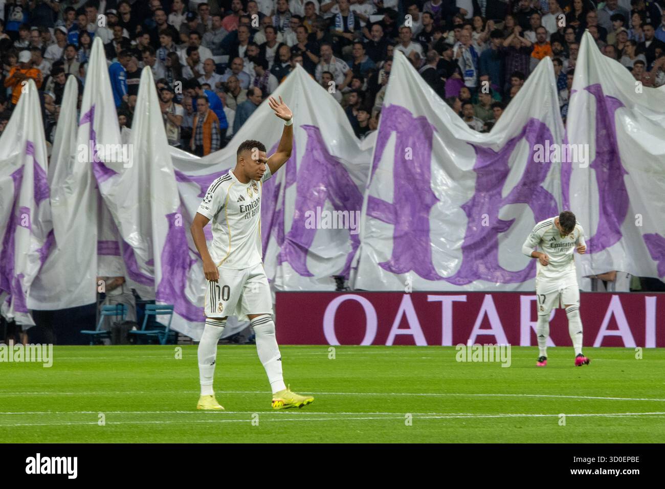 Kylian Mbappé, Real Madrid in action during the UEFA Champions League ...