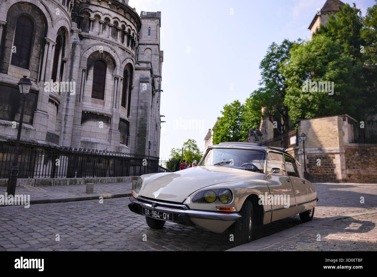 Vintage Citroen DS car parked on Paris street France June 2 2025 Stock ...
