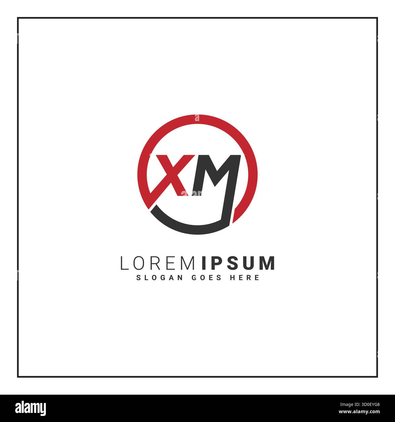 Initial XM Vector Logo - Elegant Monogram Template for letter X and M ...